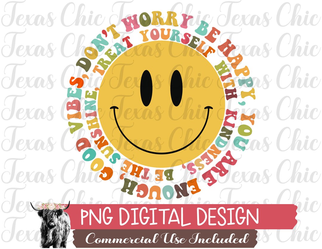 Smiley Face Quotes Png, Sublimation Designs Downloads, Png, Digital ...