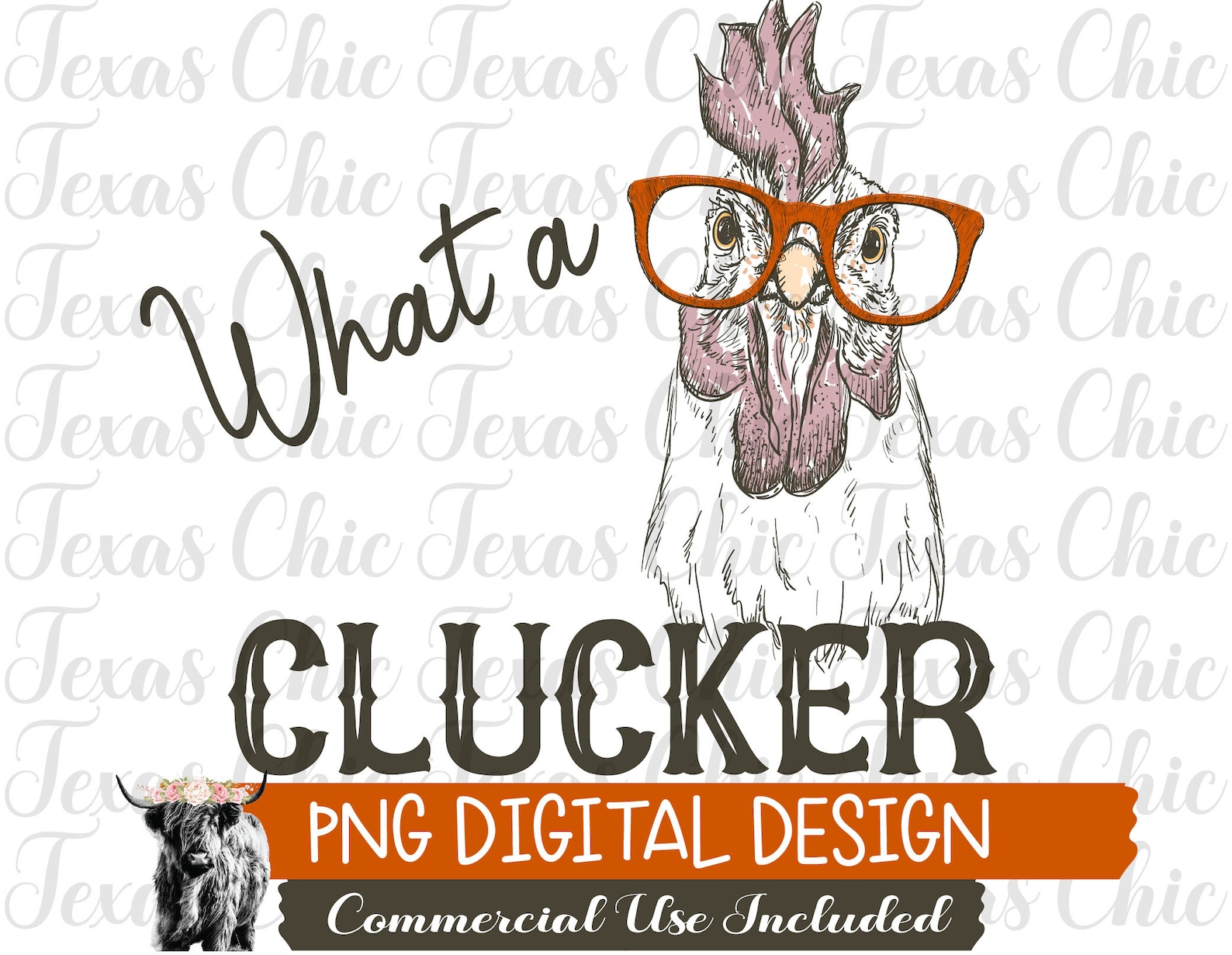 What A Clucker Png Sublimation Designs Downloads Png - Etsy