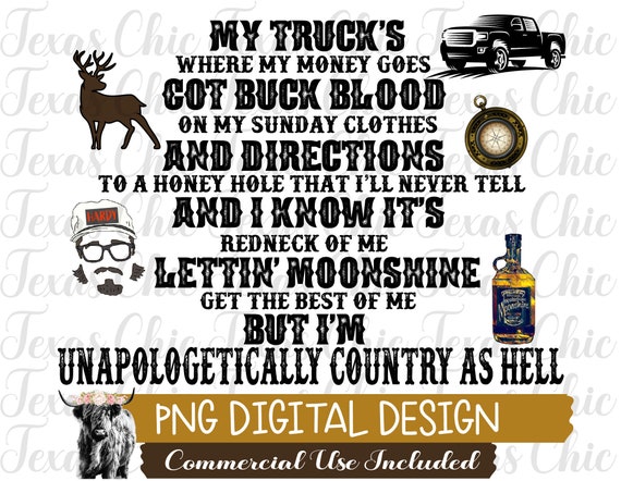 Unapologetically Country as Hell Png Sublimation Designs - Etsy