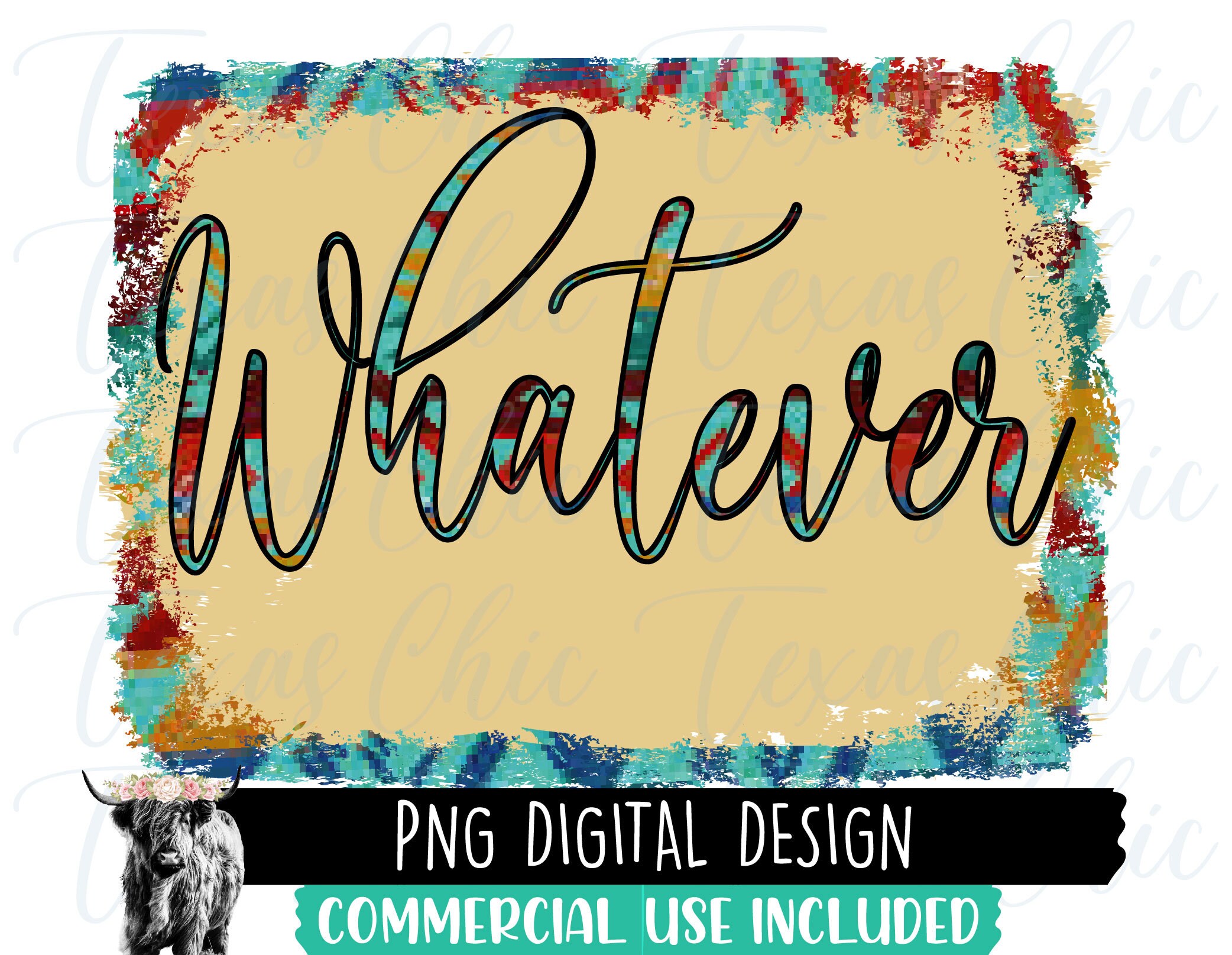 Whatever PNG Sublimation Design Downloads PNG Country | Etsy