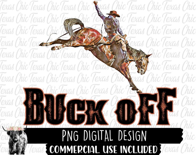 Buck off Sublimation Designs Downloads Png Country - Etsy