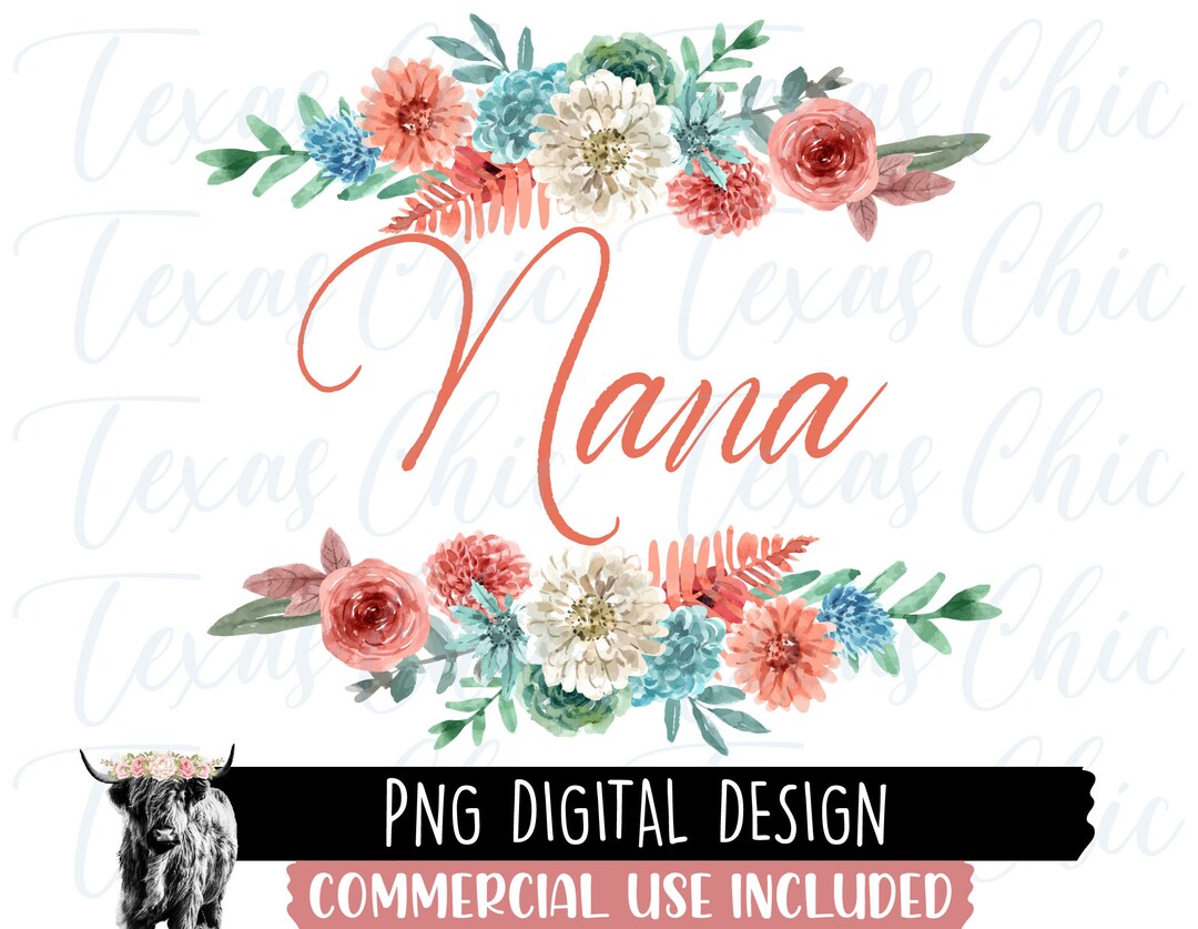 Nana Sublimation Designs Downloads Png Boho Instant Downloads Png Files for Sublimation Nana Png ...