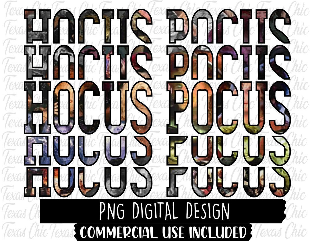 Hocus Pocus Png, Sublimation Designs Downloads, DTG Png, Halloween ...