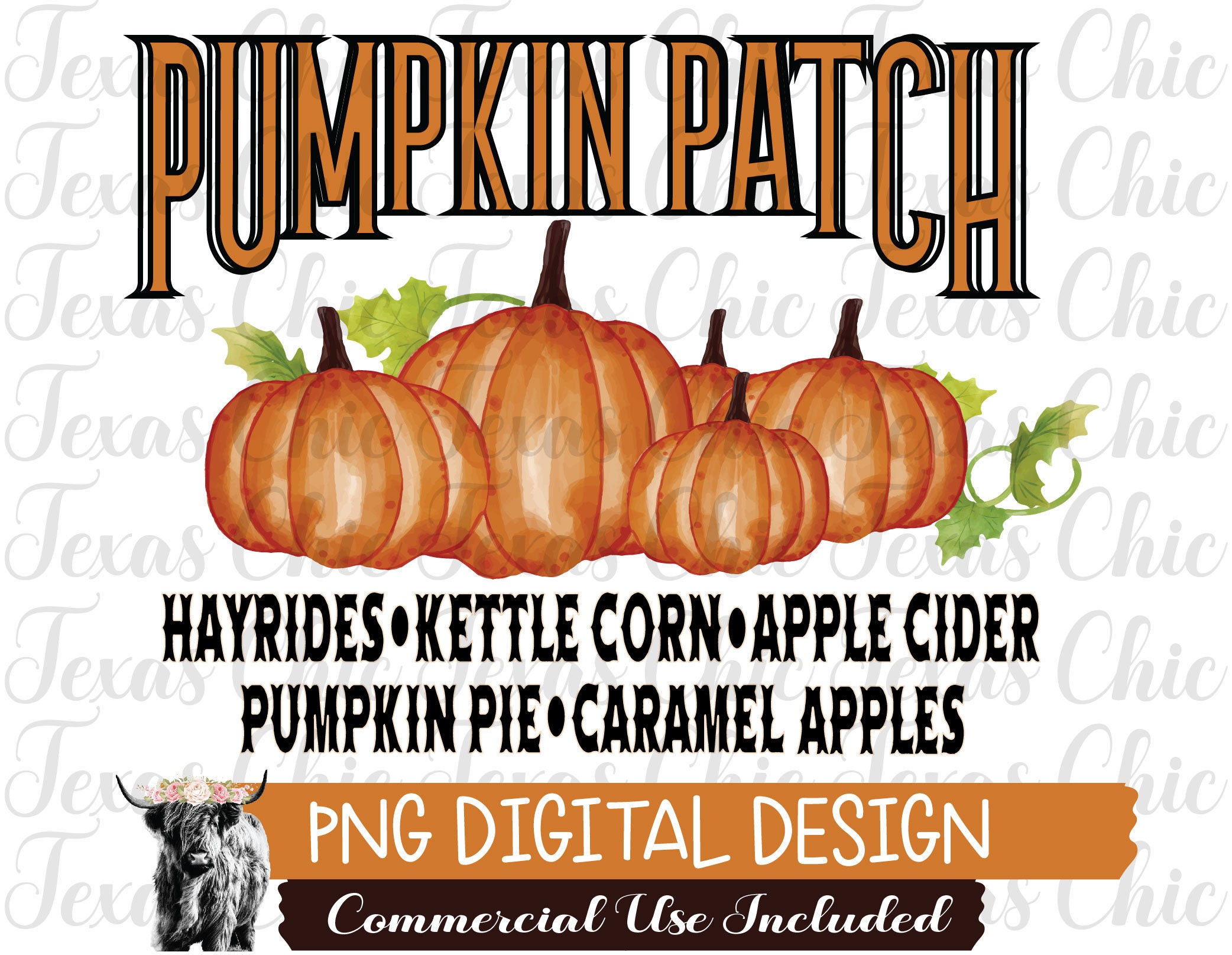 Pumpkin Patch Pumpkins Png Sublimation Designs Downloads - Etsy