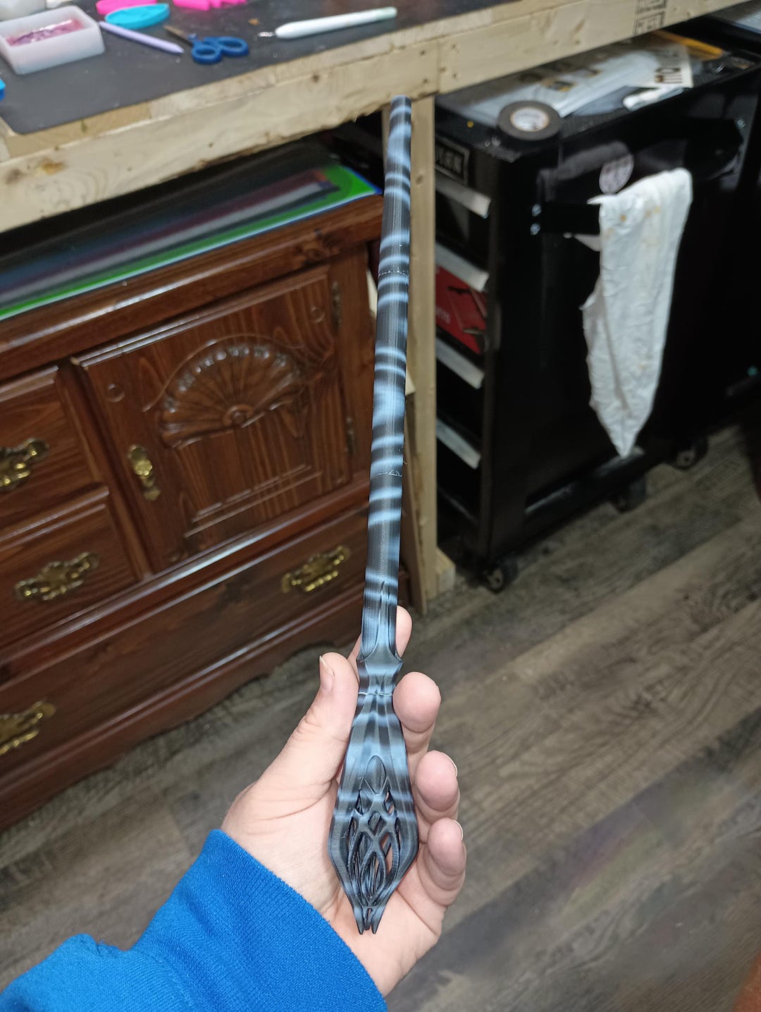 3D Printed Harry Potter Inspired White Staff Wand - Etsy