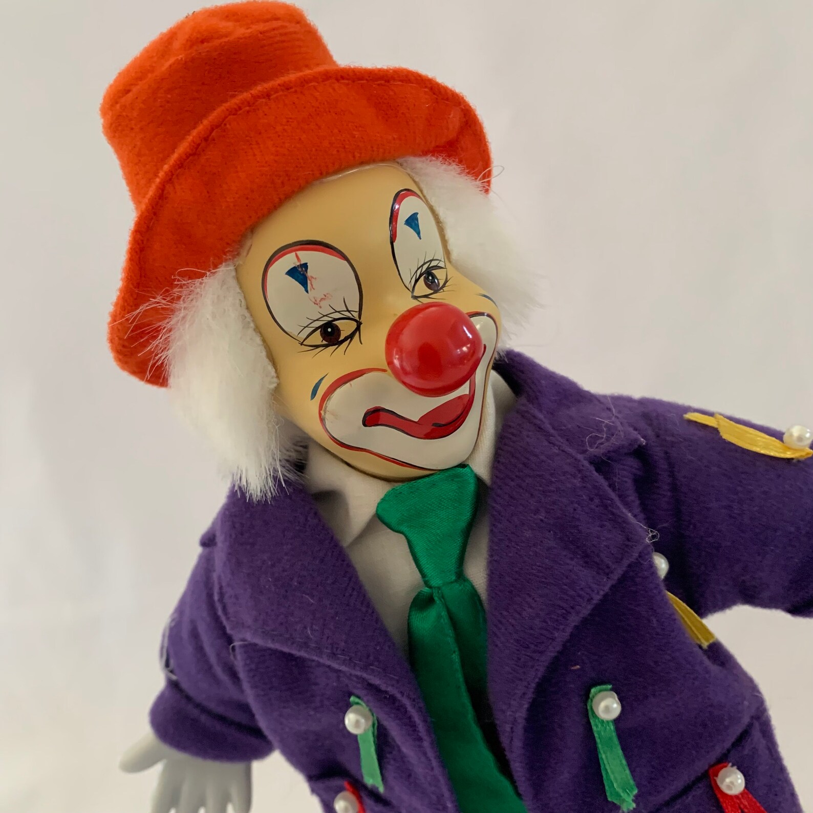 Poseable CLOWN 11 Inch Figure With Painted Face Bendable Arms and Legs ...