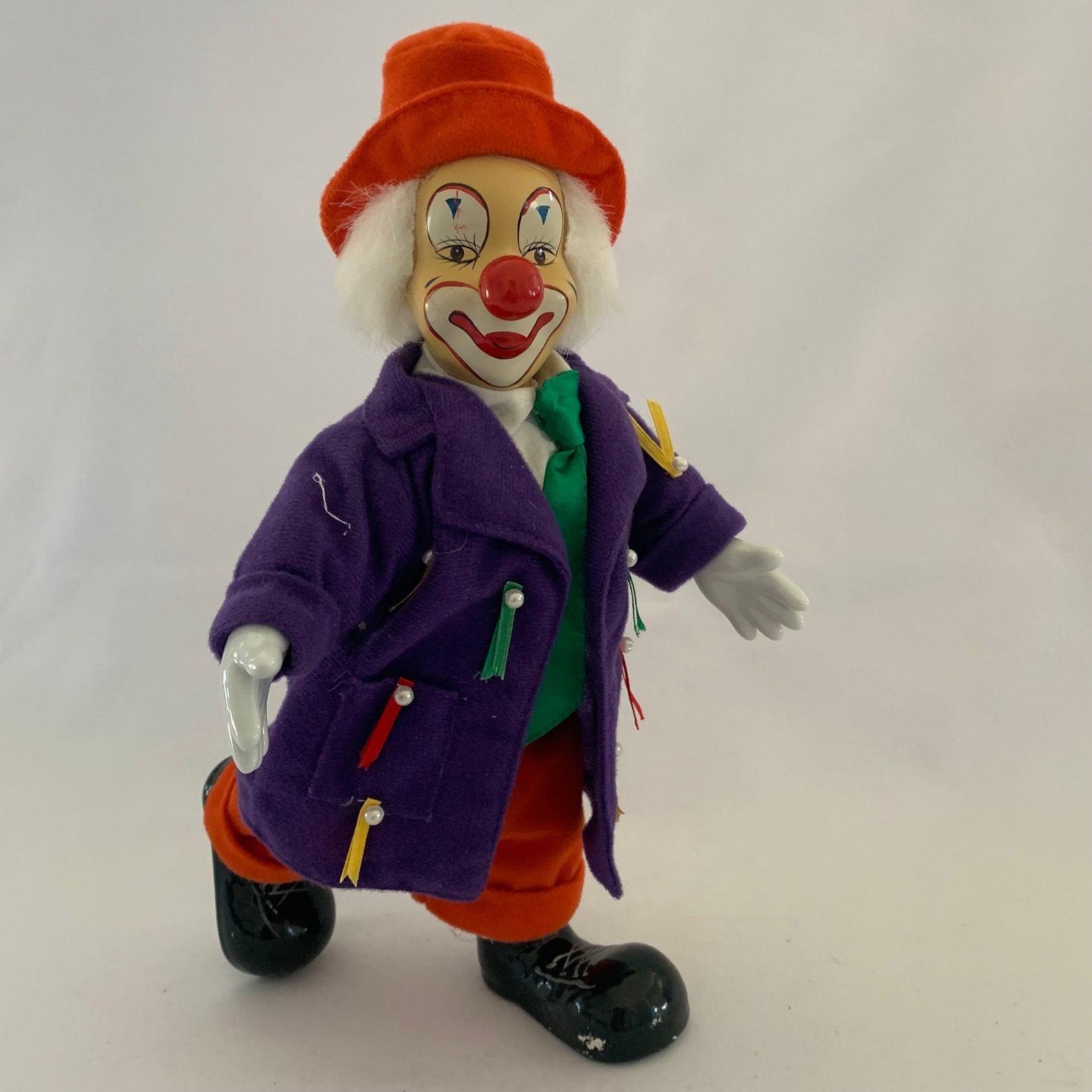 Poseable CLOWN 11 Inch Figure With Painted Face Bendable Arms and Legs ...