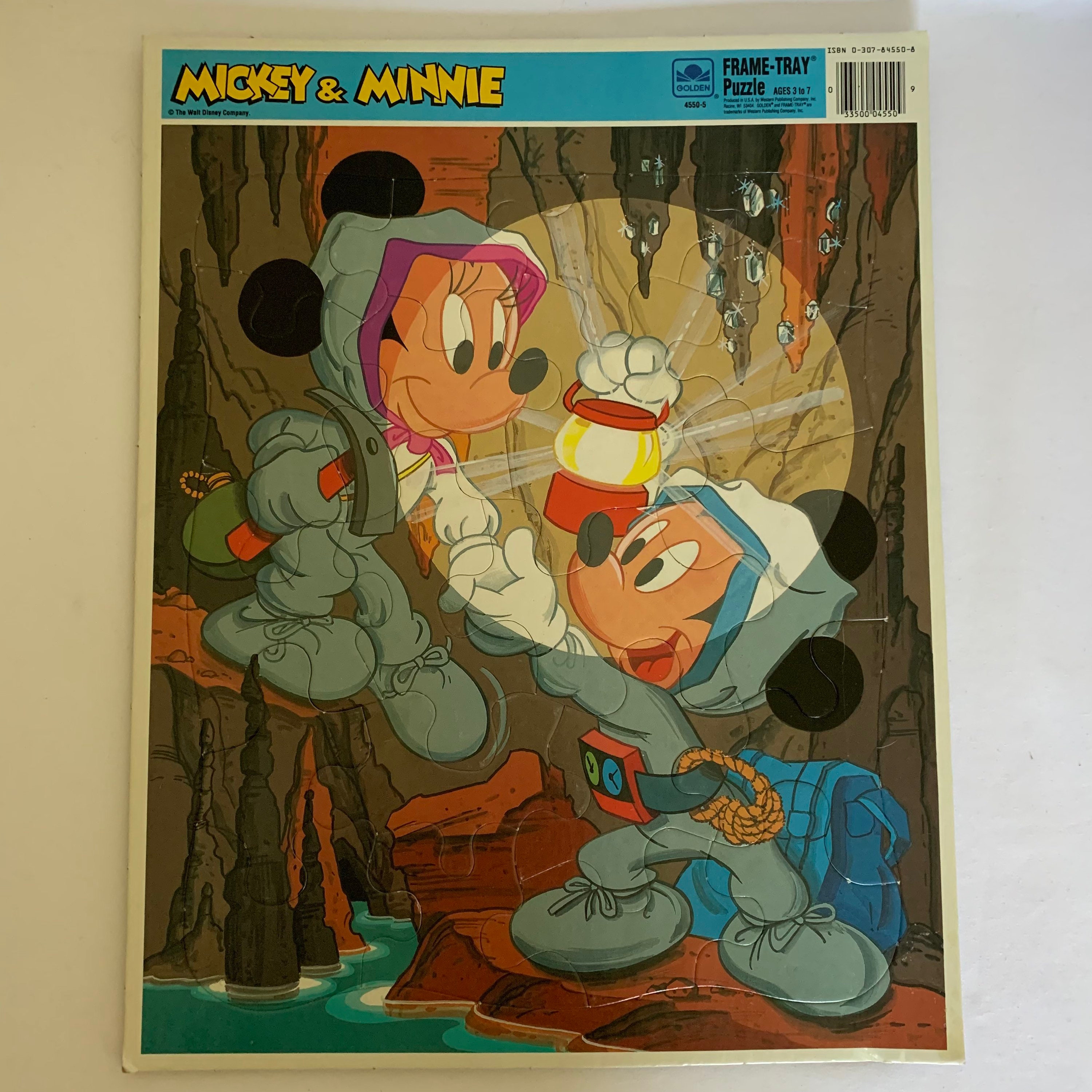 MICKEY Mouse and MINNIE Mouse Cave Mine Jewels Adventure Vintage Frame ...