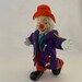 Poseable CLOWN 11 Inch Figure With Painted Face Bendable Arms and Legs ...