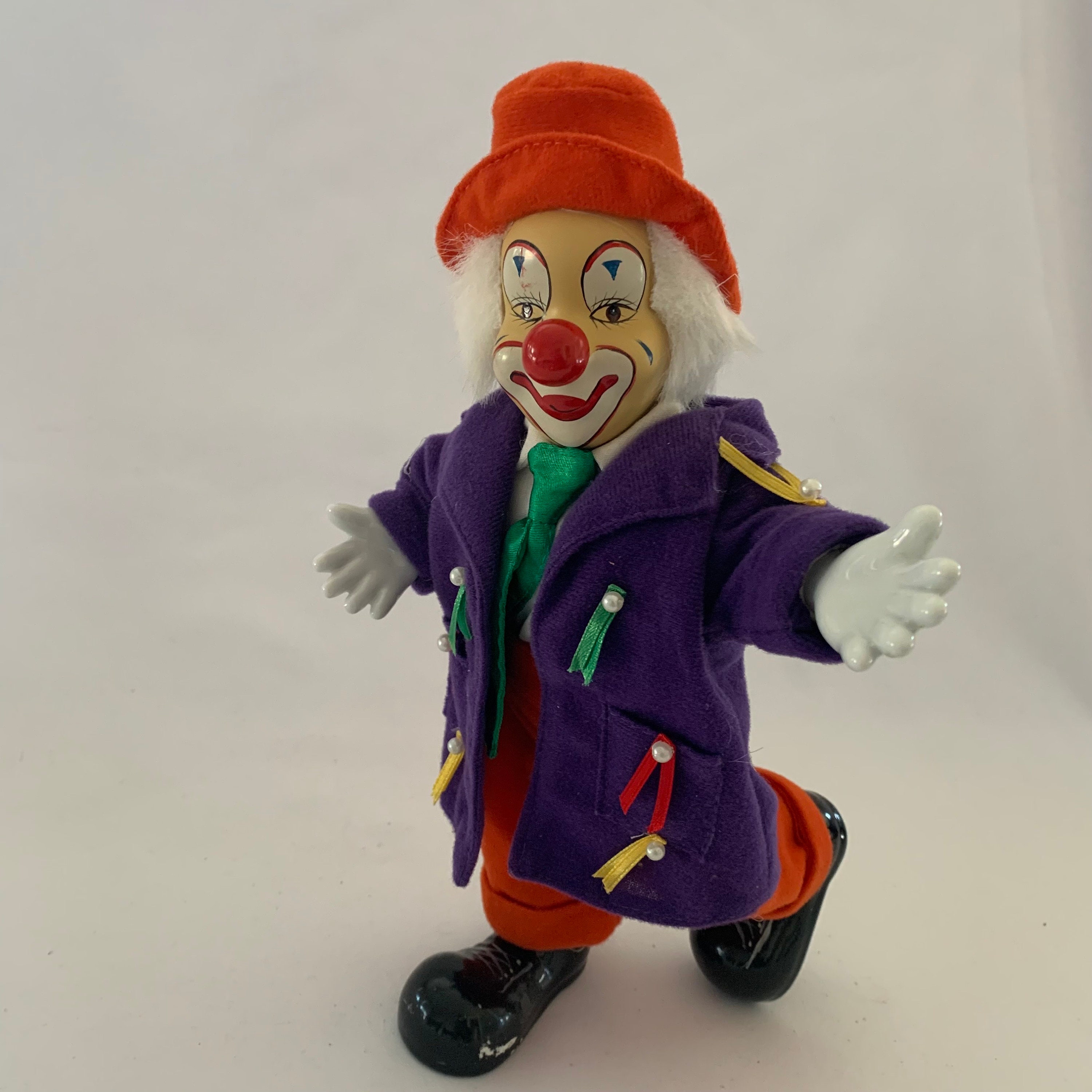 Poseable CLOWN 11 Inch Figure With Painted Face Bendable Arms and Legs ...