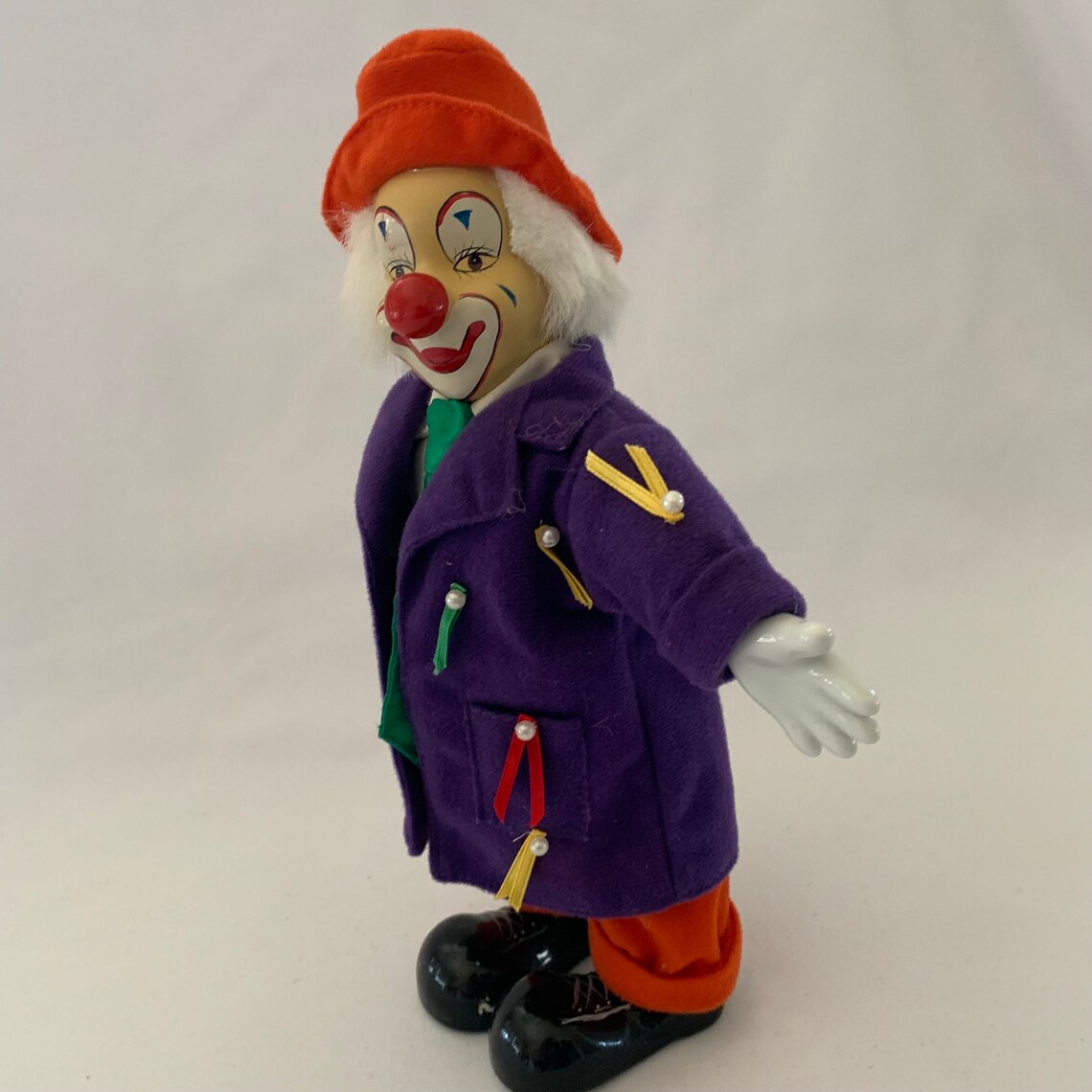 Poseable CLOWN 11 Inch Figure With Painted Face Bendable Arms and Legs ...