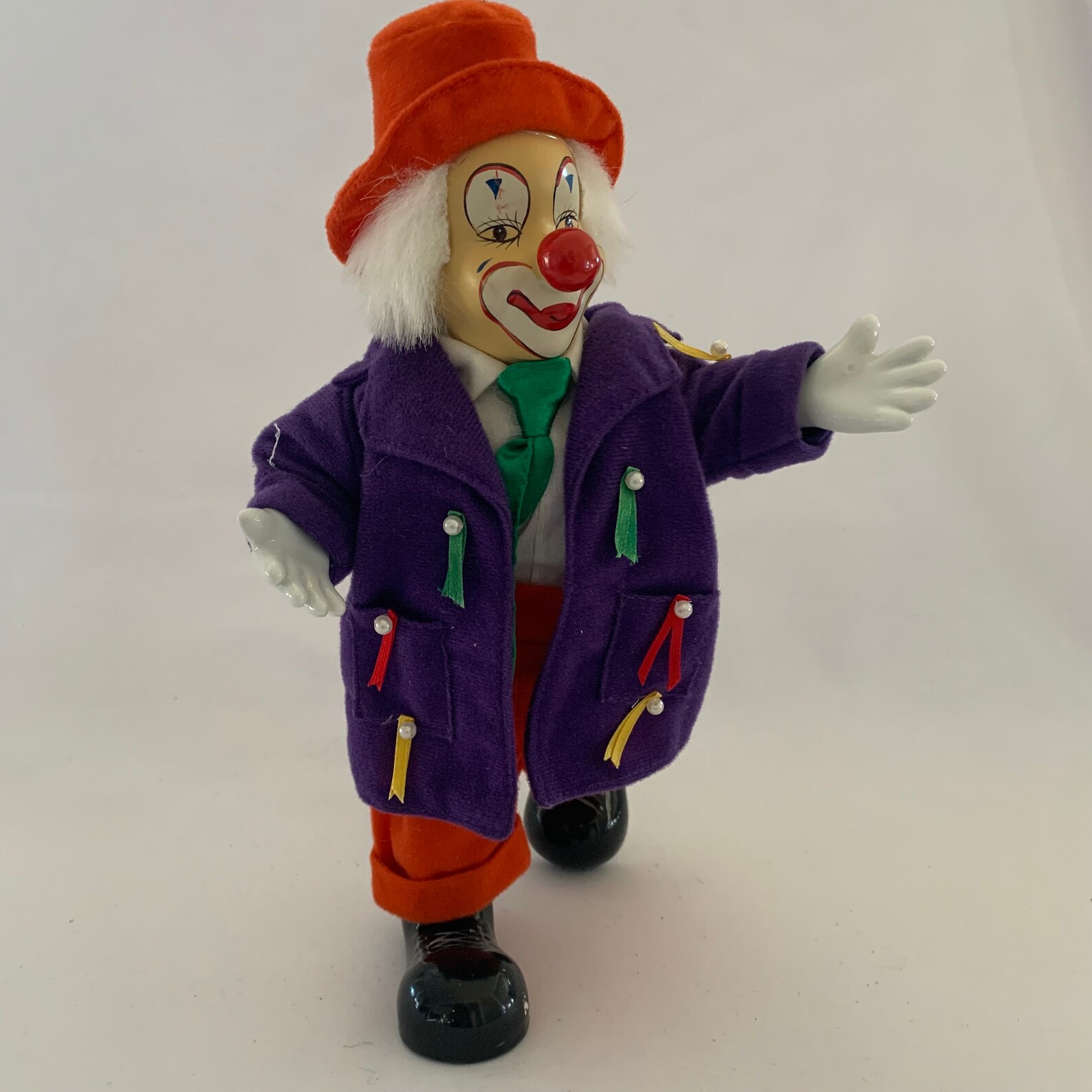 Poseable CLOWN 11 Inch Figure With Painted Face Bendable Arms and Legs ...