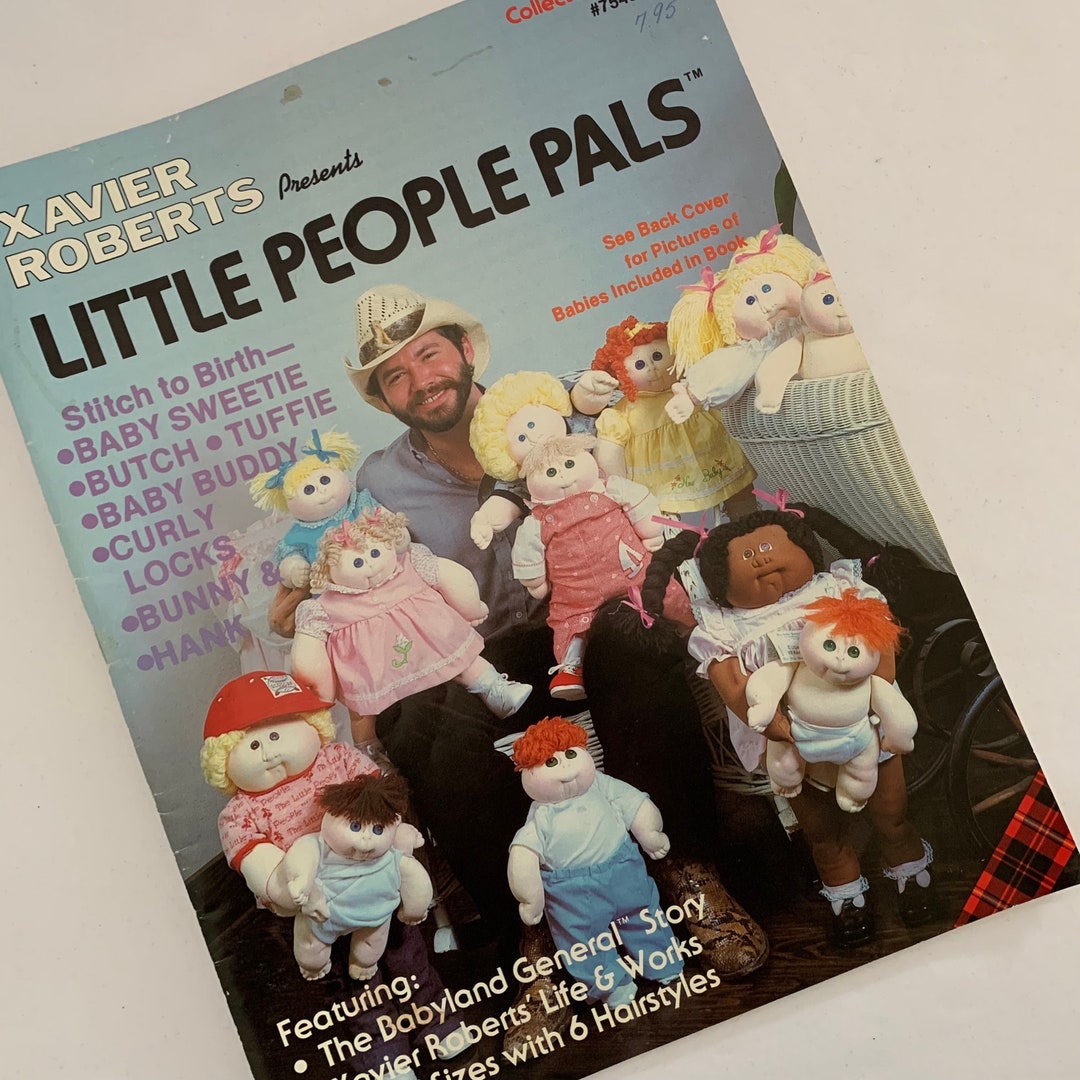 LITTLE PEOPLE PALS Book Xavier Roberts Cabbage Patch Plaid Uncut ...