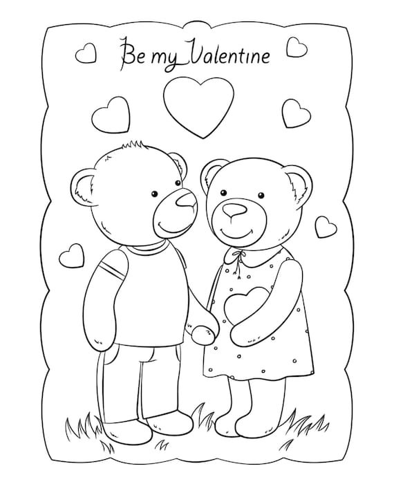 Be My Valentines Coloring Pages