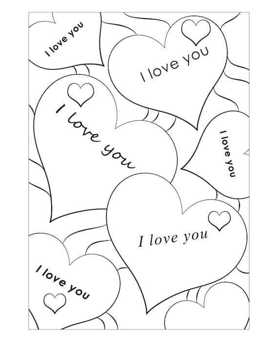 I Love You Coloring Pages To Print