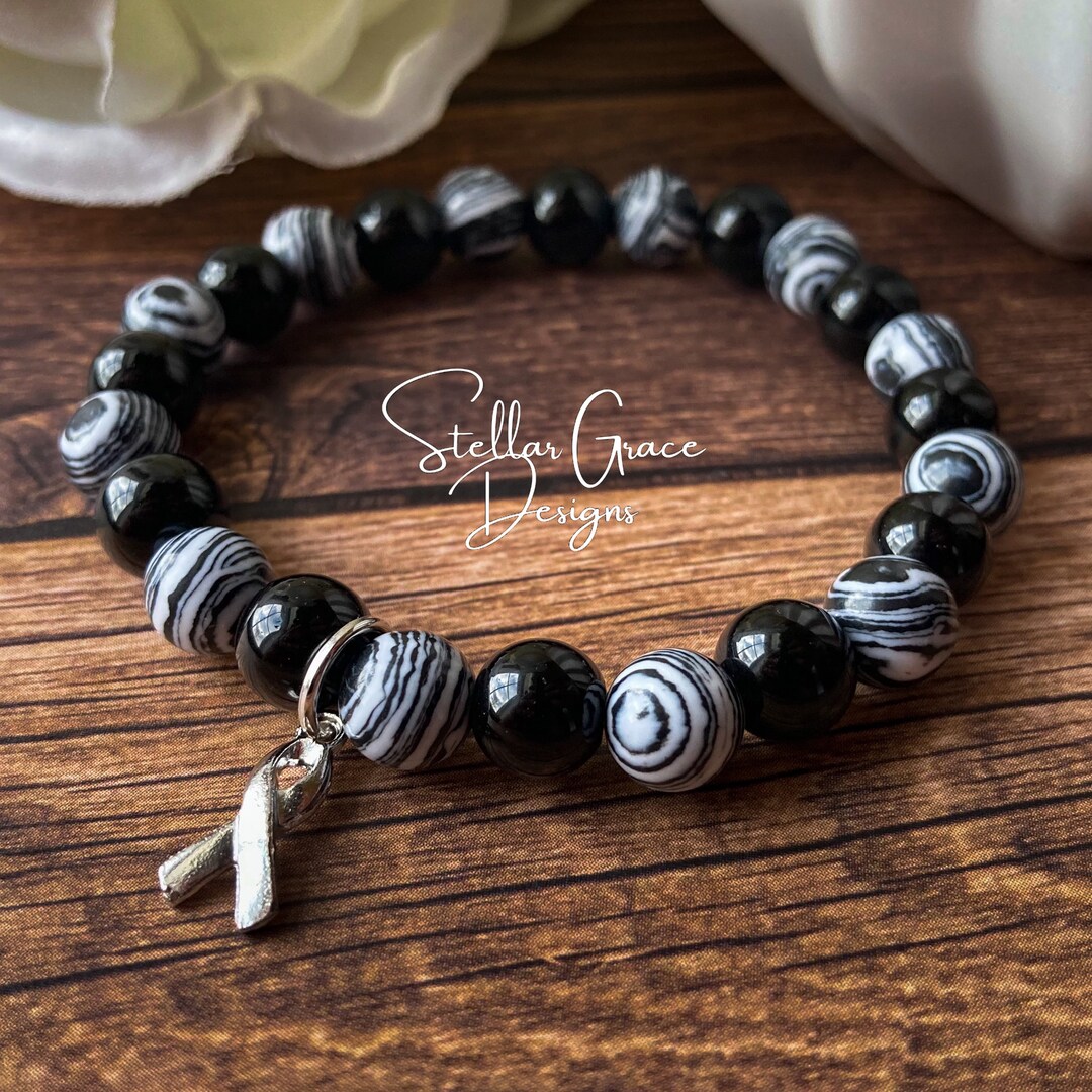 Zebra Strong Awareness Bracelet| CVID, Immune Deficiency ...