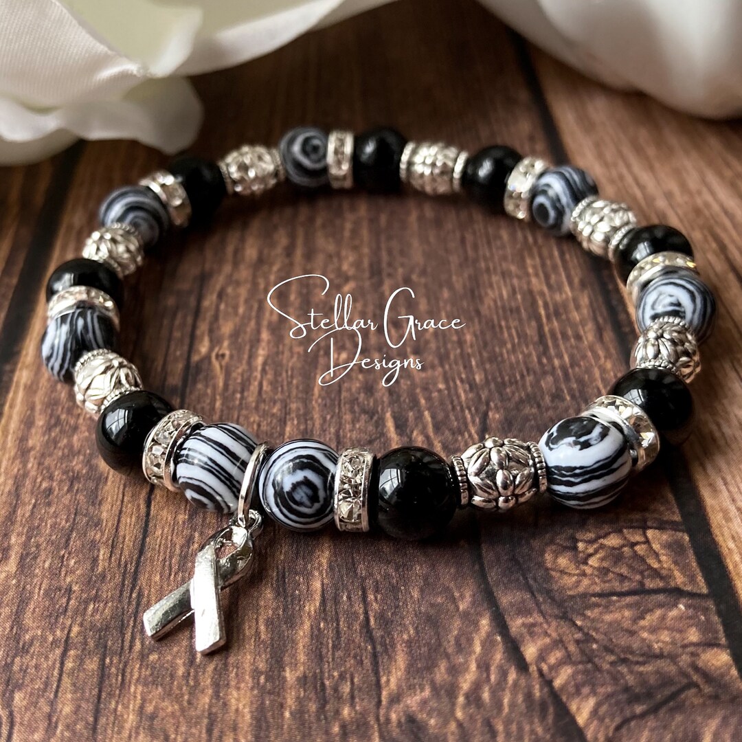 Zebra Strong Awareness Bracelet| CVID, Carcinoid Cancer, Neuroendocrine ...