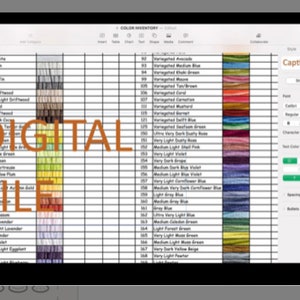 DMC Inventory Tracker and Conversion Spreadsheet Bundle - Etsy