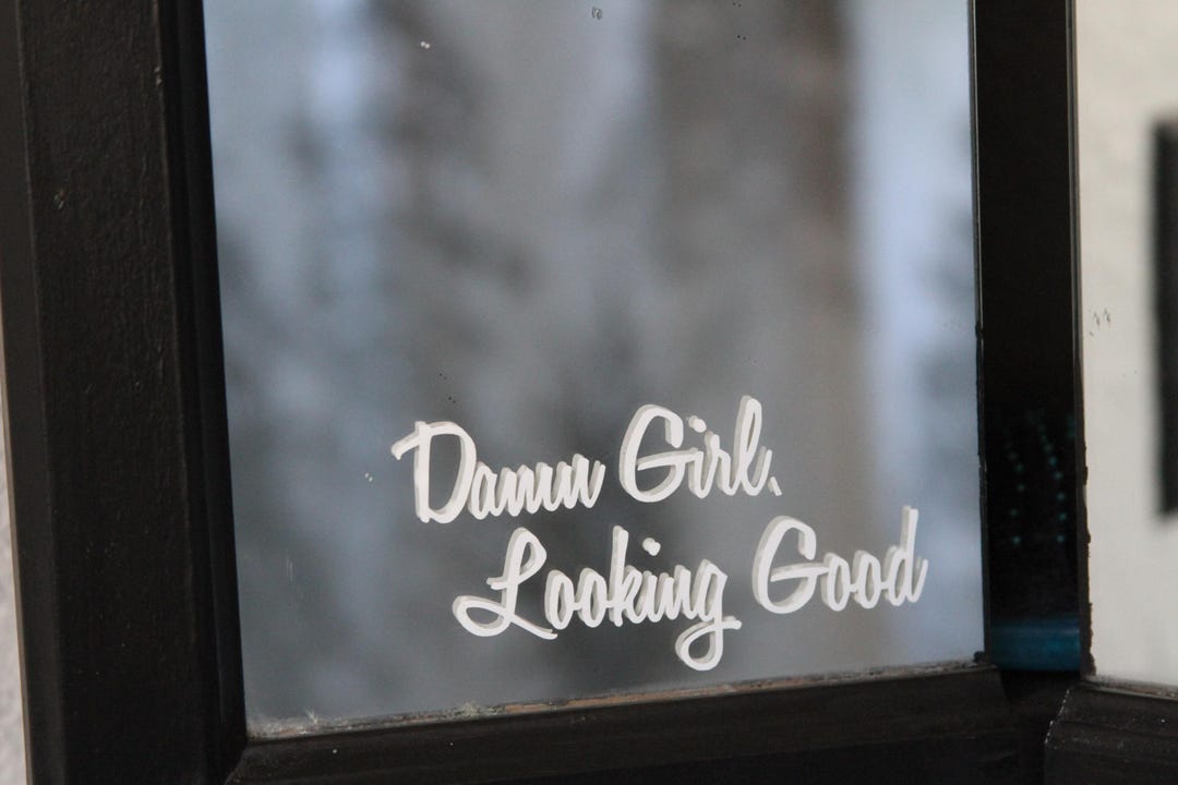 Damn Girl Looking Good Decal Car Stickers Mirror Decal Humor Decals - Etsy
