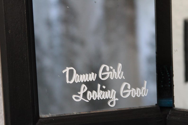 Damn Girl Looking Good Decal Car Stickers Mirror Decal Humor Decals - Etsy