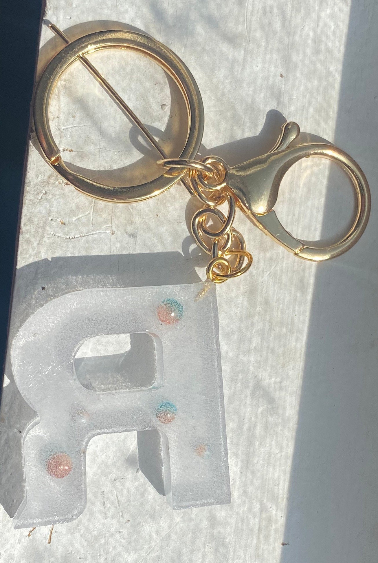 Custom Epoxy Alphabet Keychains R - Etsy UK