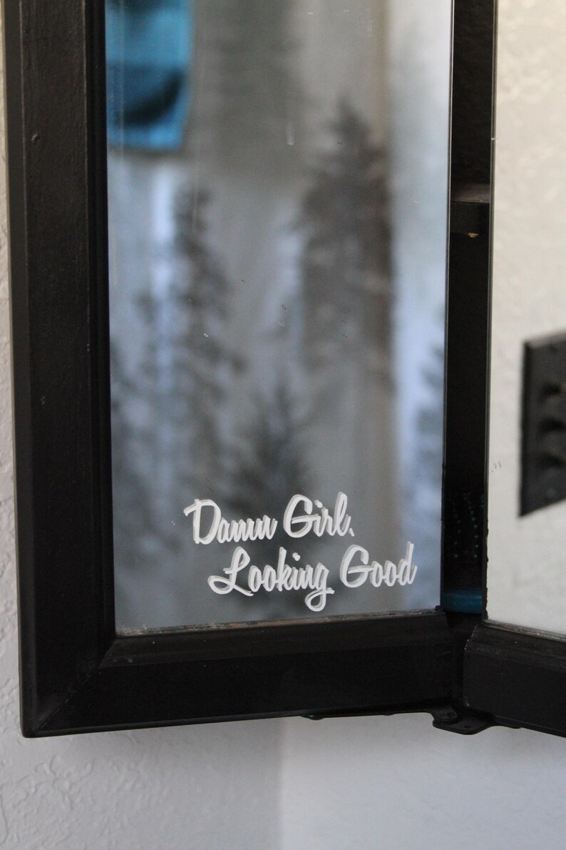 Damn Girl Looking Good Decal Car Stickers Mirror Decal Humor Decals - Etsy