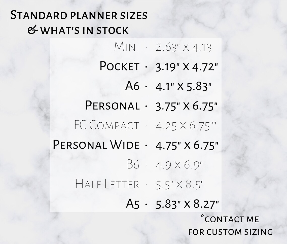 PW Basics Bundle | Printable Planner Insert | Personal Wide Size | 6 ...