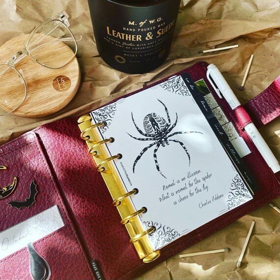 Calendars & Planners Paper Paper & Party Supplies A6 Size 6 Ring Planner Printable Planner ...