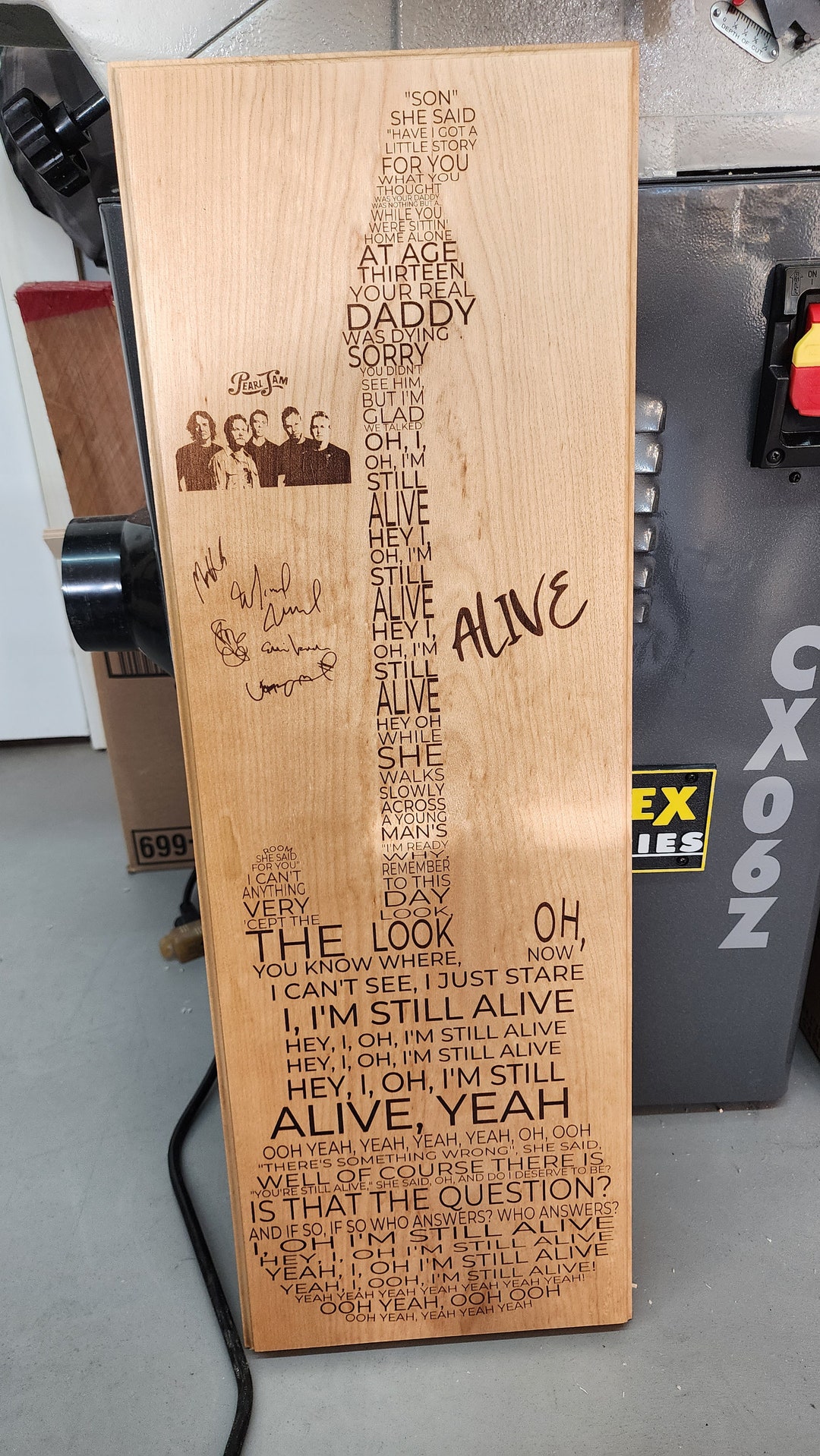 Pearl Jam Alive, Guitar Text Svg, Dxf, Png Files for Download. - Etsy