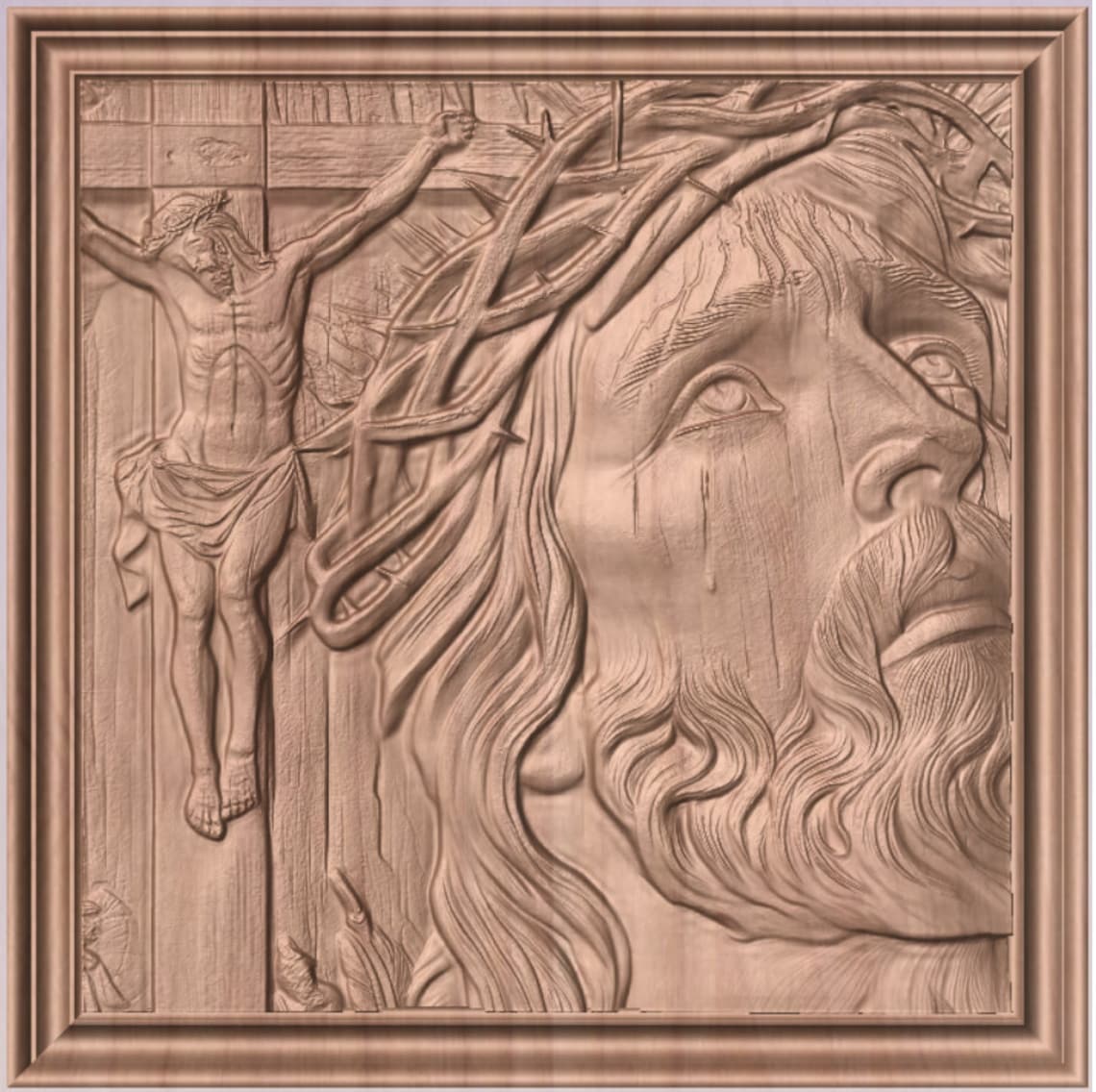 Jesus on Cross 3d File, STL, CNC File for Download - Etsy