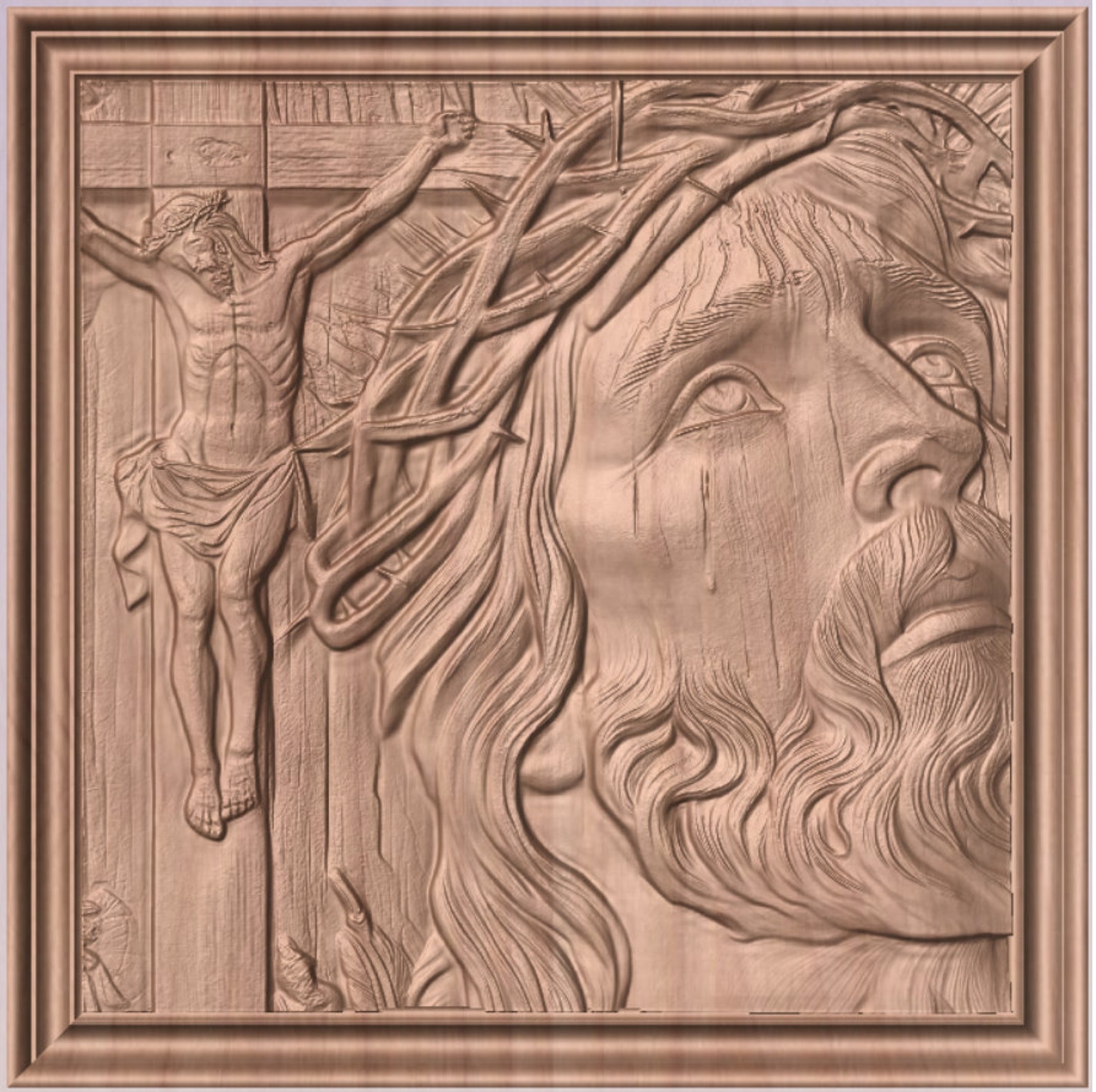 Jesus on Cross 3d File, STL, CNC File for Download - Etsy