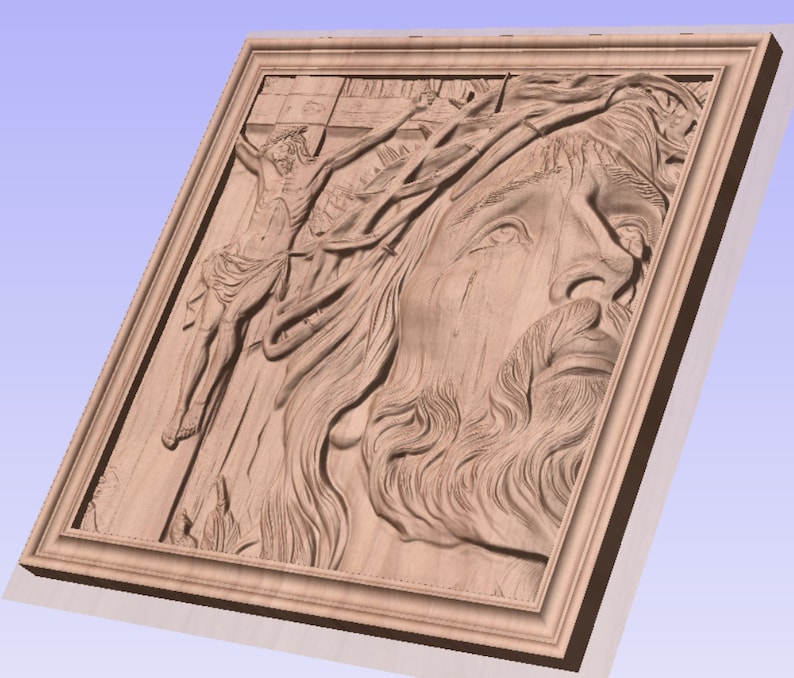 Jesus on Cross 3d File, STL, CNC File for Download - Etsy