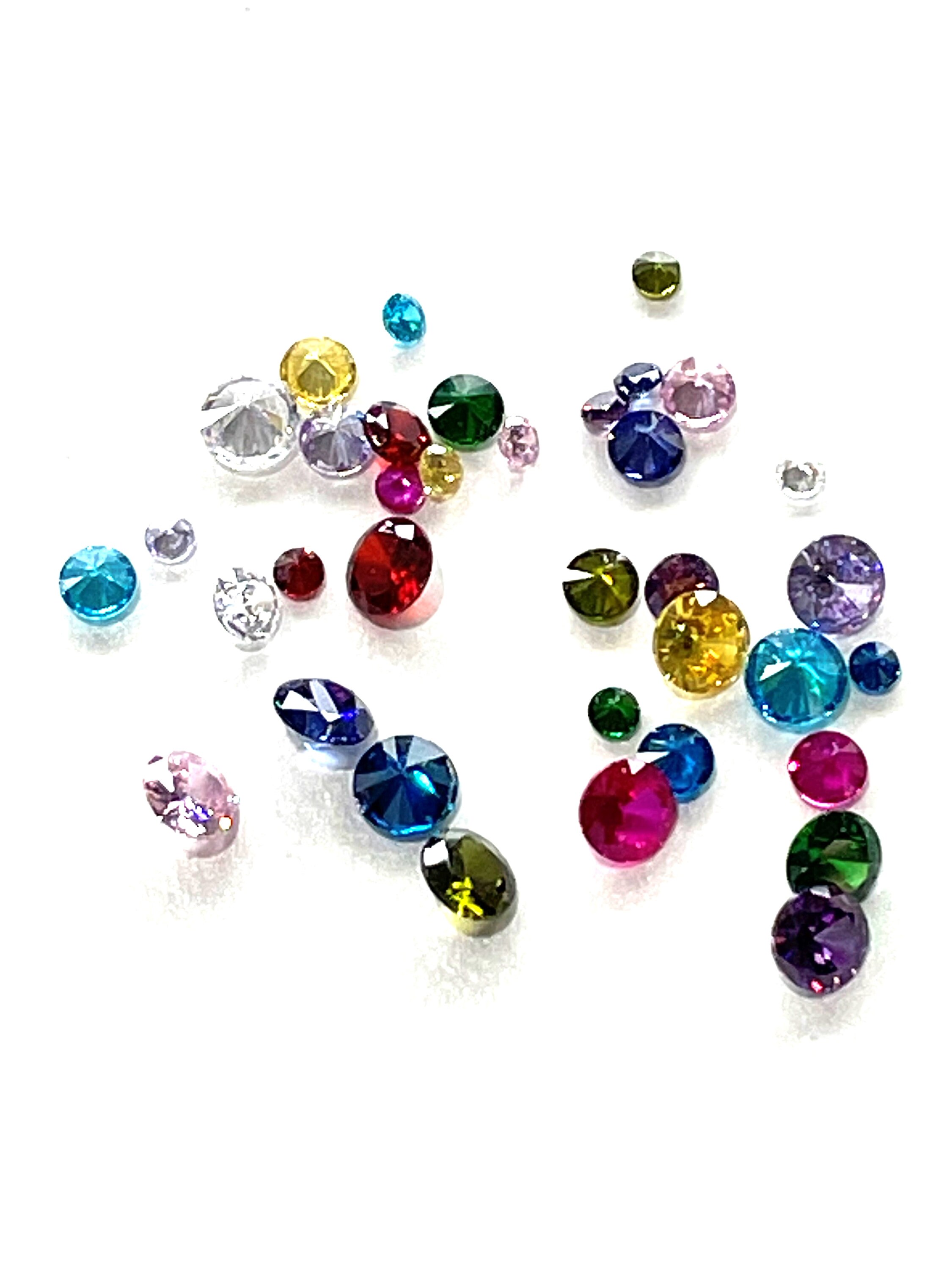 Loose Birthstones * Cubic Zirconia * Three Sets of 12 * 4mm, 3mm & 2mm ...