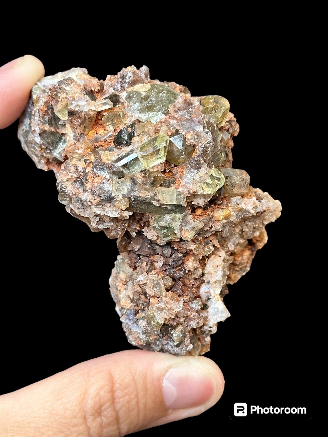 Golden Yellow Apatite on Matrix ~ Durango, Mexico - Etsy