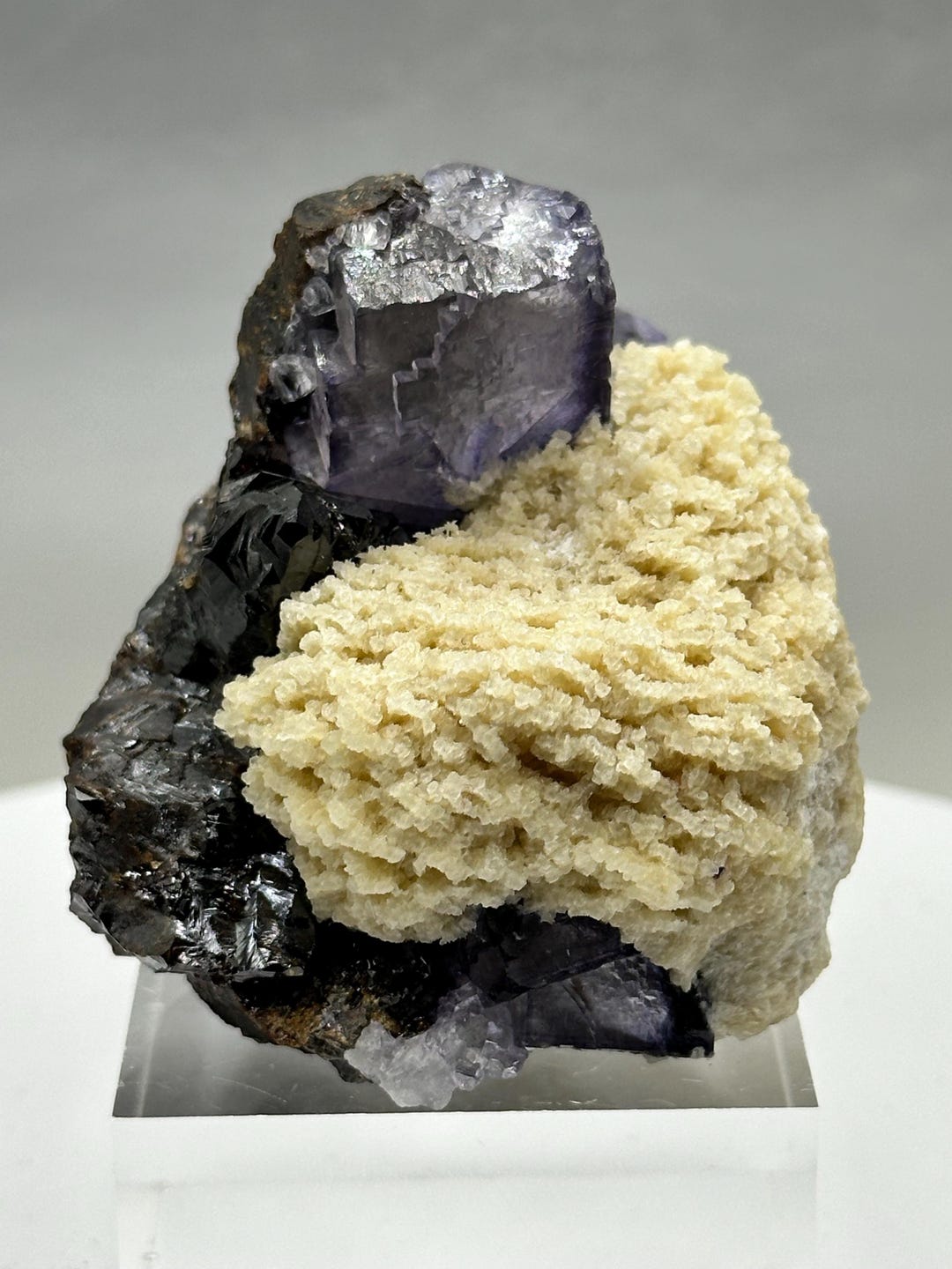 Fluorite Barite on Sphalerite, Gordonsville Mine, Elmwood, Tennessee - Etsy