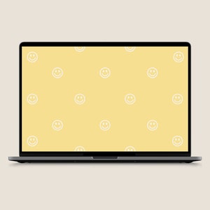 Smiley Face Desktop Wallpaper Mac & Windows PC Wallpaper | Etsy