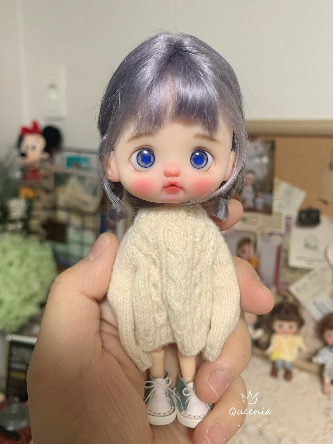 Ob11 Blue Eyes Doll Handmade - Etsy