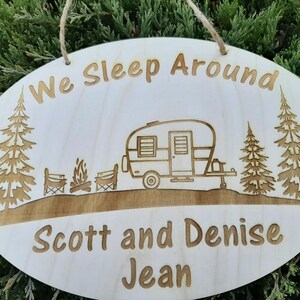 We Sleep Around Camp Sign Svg, Dfx, Ai, Esp, Digital Download, Laser ...