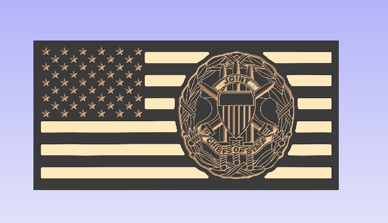 Joint Chief of Staff New Emblem Svg, CNC Router, Laser Cut File, Glow ...
