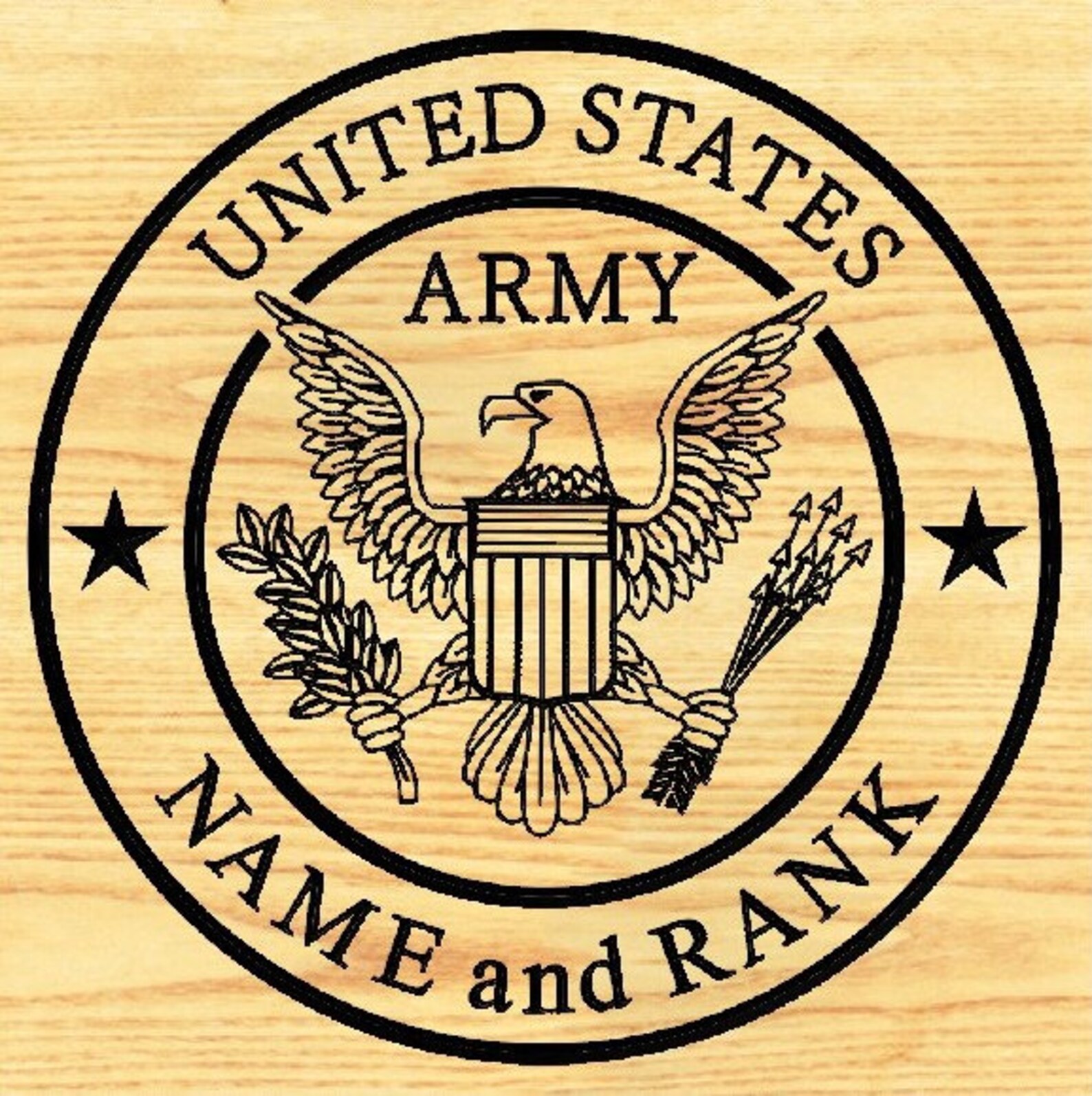 US Army Insignia SVG, DXF Digital Download Vector File - Etsy