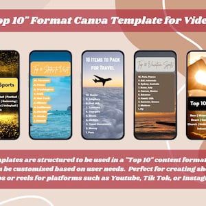 Top 10 Style Videos | Canva Template - Etsy