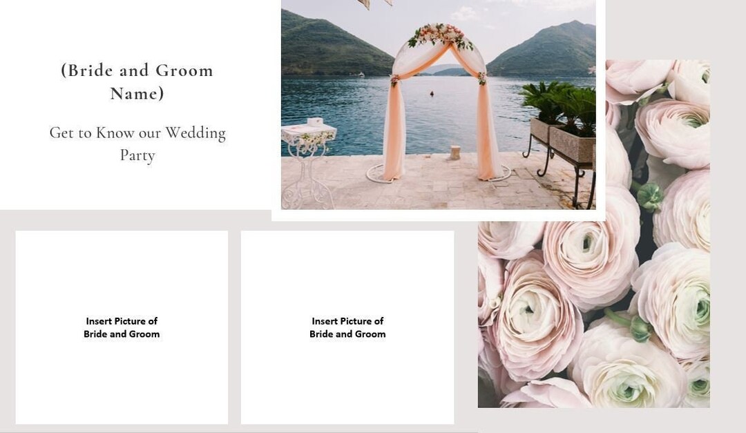 Customizable Wedding Party Introduction Powerpoint - Etsy