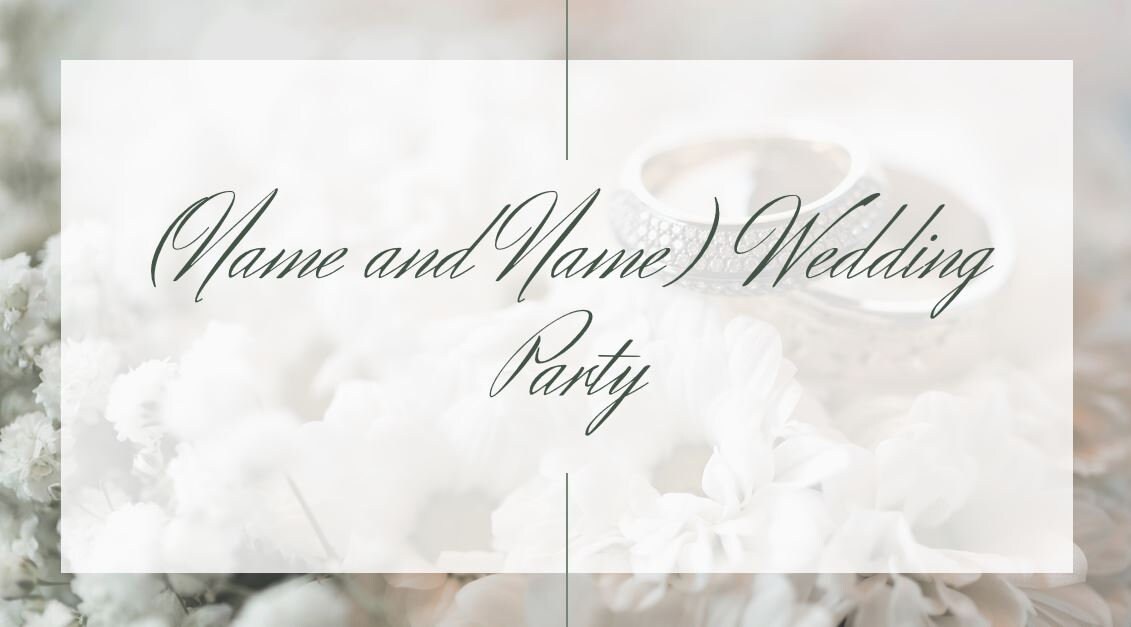 Customizable Wedding Party Introduction Powerpoint - Etsy
