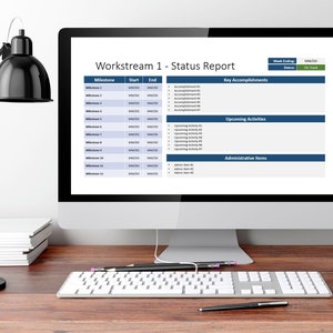 Customizable Project Status Report Deck Template - Etsy