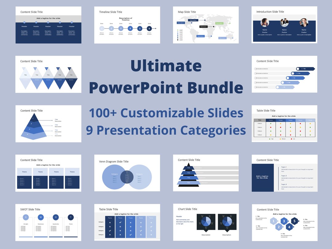 Ultimate Powerpoint Bundle - Customizable Slides for Your Next ...
