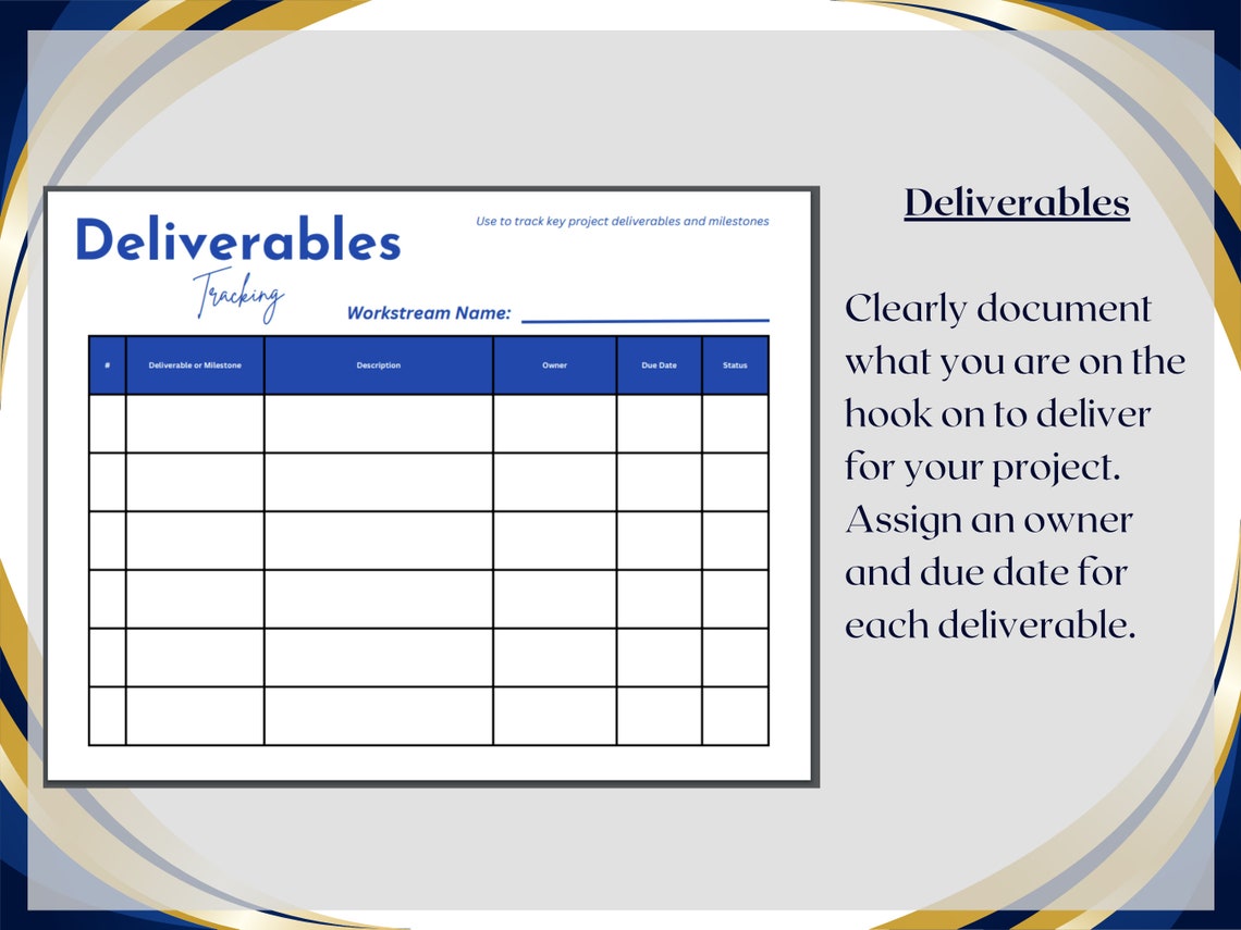 Project Management Printable Template - Etsy