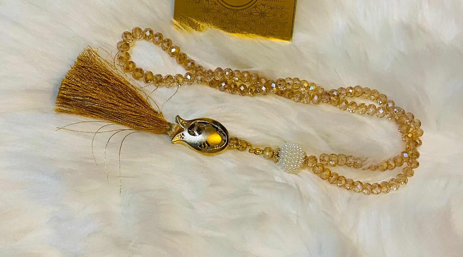 Gold 99 Crystal Bead Tasbih Tasbeeh Islamic Prayer.gold - Etsy