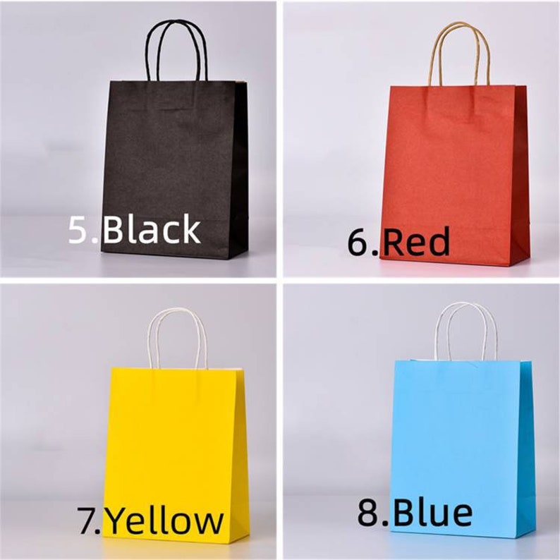 Custom Logo Paper Bag,gift Carrier Bags,recycled Kraft Carry Bag ...
