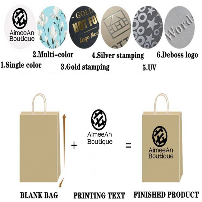 Custom Logo Paper Bag,gift Carrier Bags,recycled Kraft Carry Bag ...