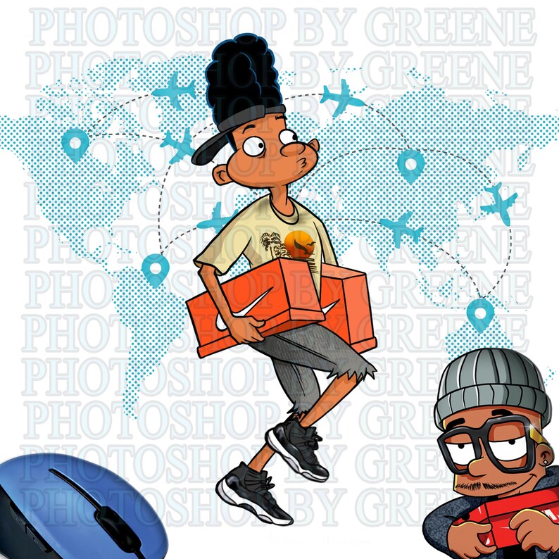 Gerald FRIDAY EZELL ILLUSTRATION - Etsy